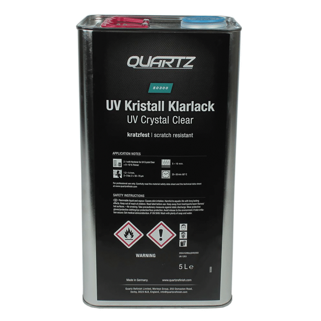 Quartz 2k Crystal Clear 1L Lacquer - Spray Guns Direct