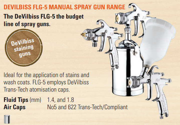 DeVilbiss FLG5 Compliant Solvent Spraygun * BEST SELLER