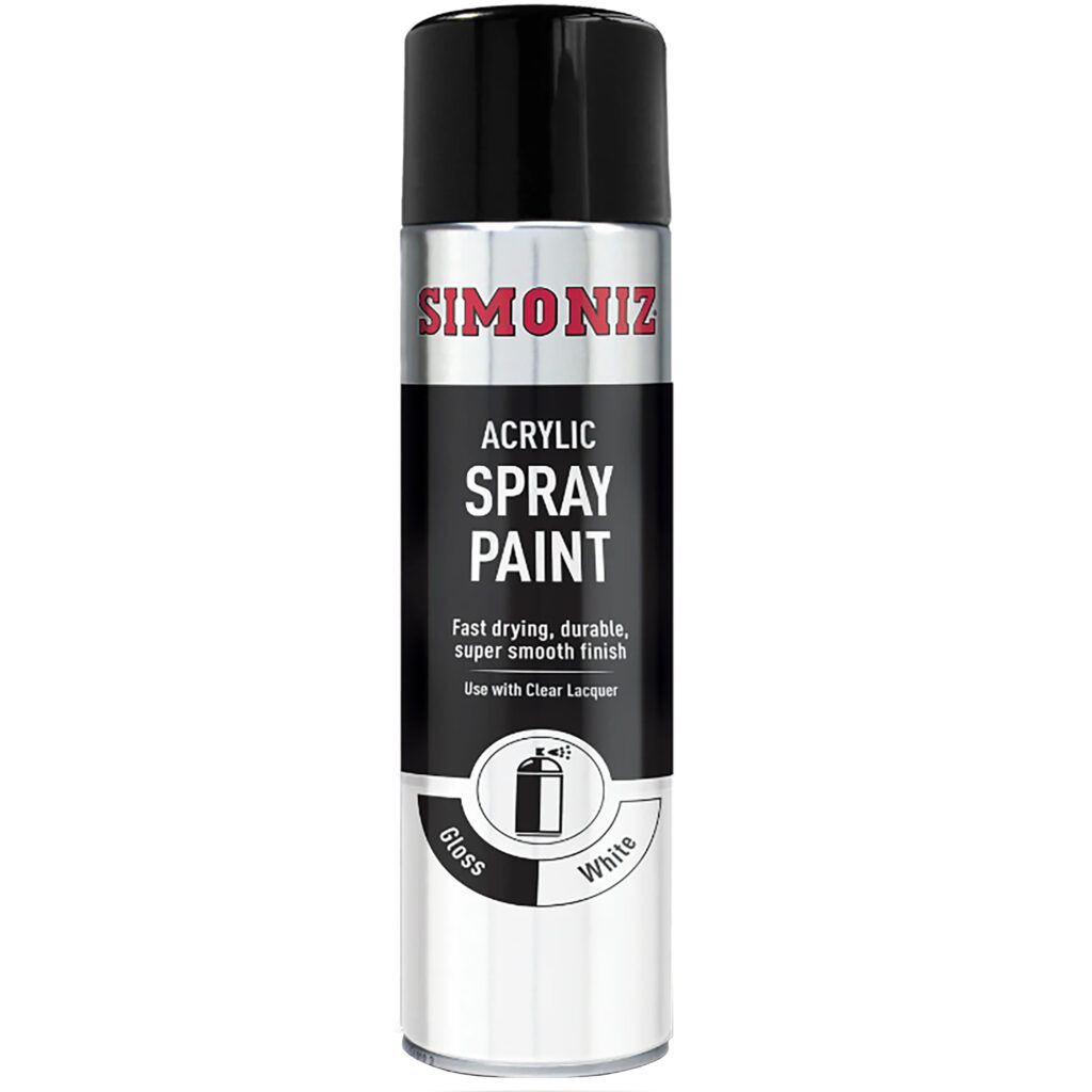 Simoniz Paint Aerosol Satin Matt Black (SMB) - Spray Guns Direct