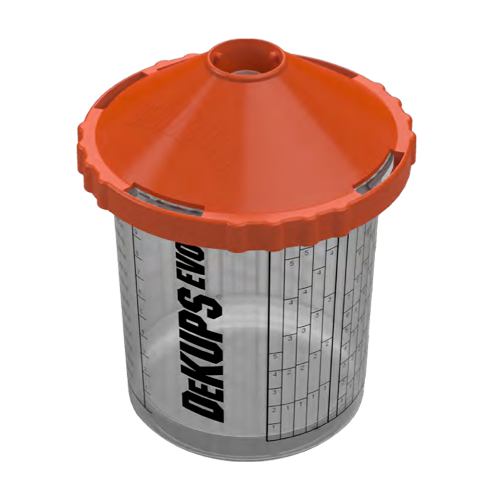 DeVilbiss DeKups EVO Hard Cup & Lid Disposable Paint System