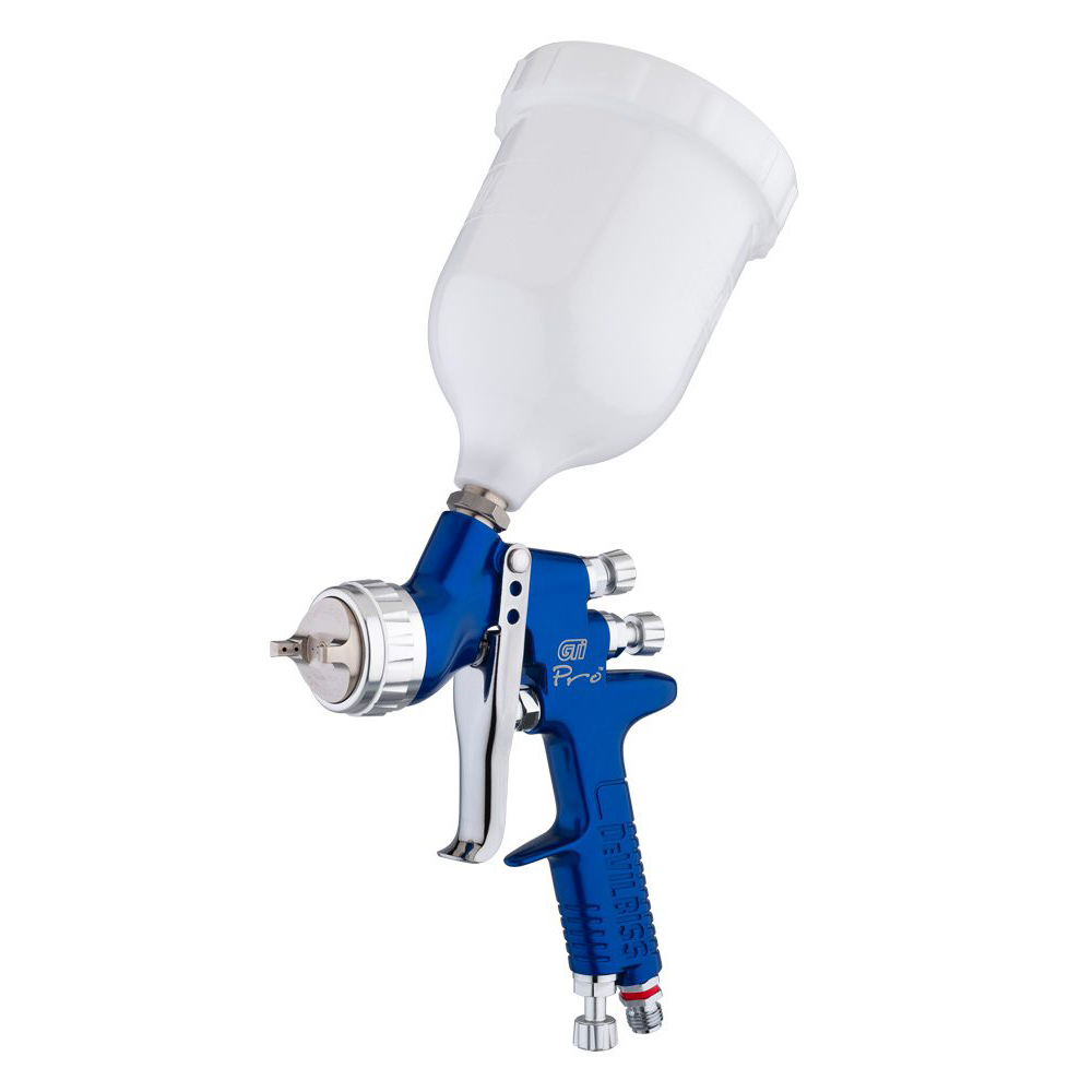 DeVilbiss GTi PRO Gravity Spray Gun, t1 t2 h1 t2 t110 aircaps