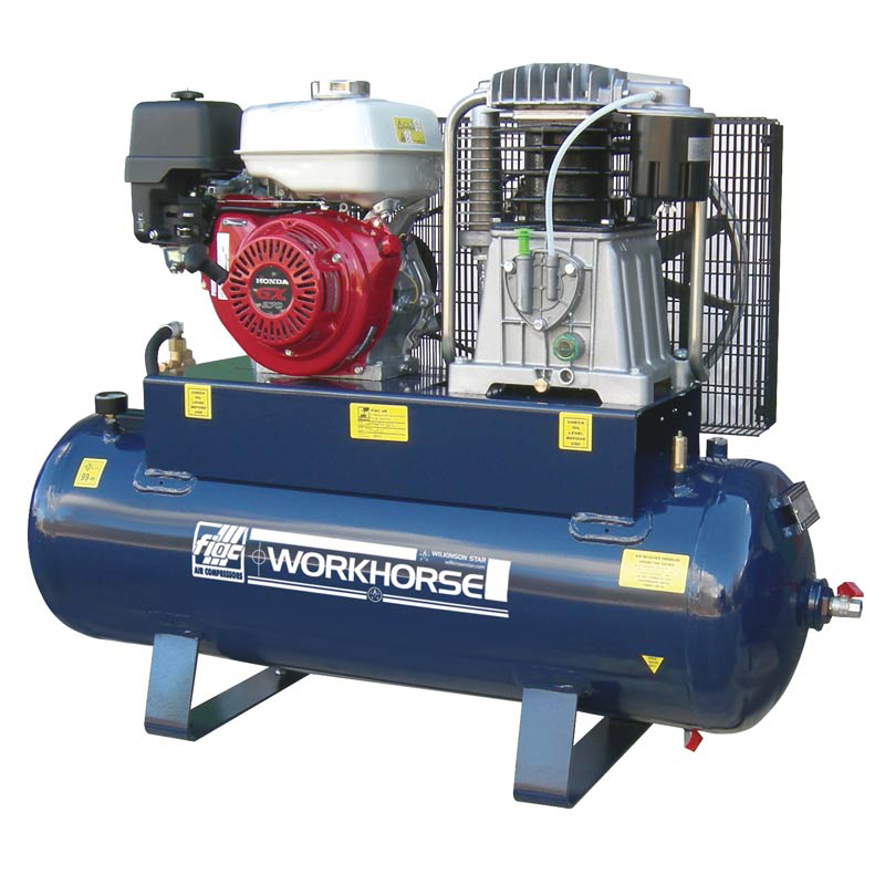 FIAC/Workhorse Petrol Air Compressor (150 Litre, 29.8 CFM)