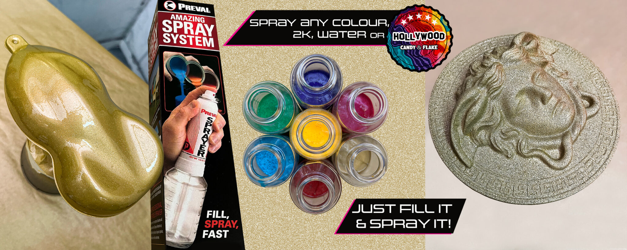 Preval Portable Spray Gun. Sprays anything - even 2K or water!