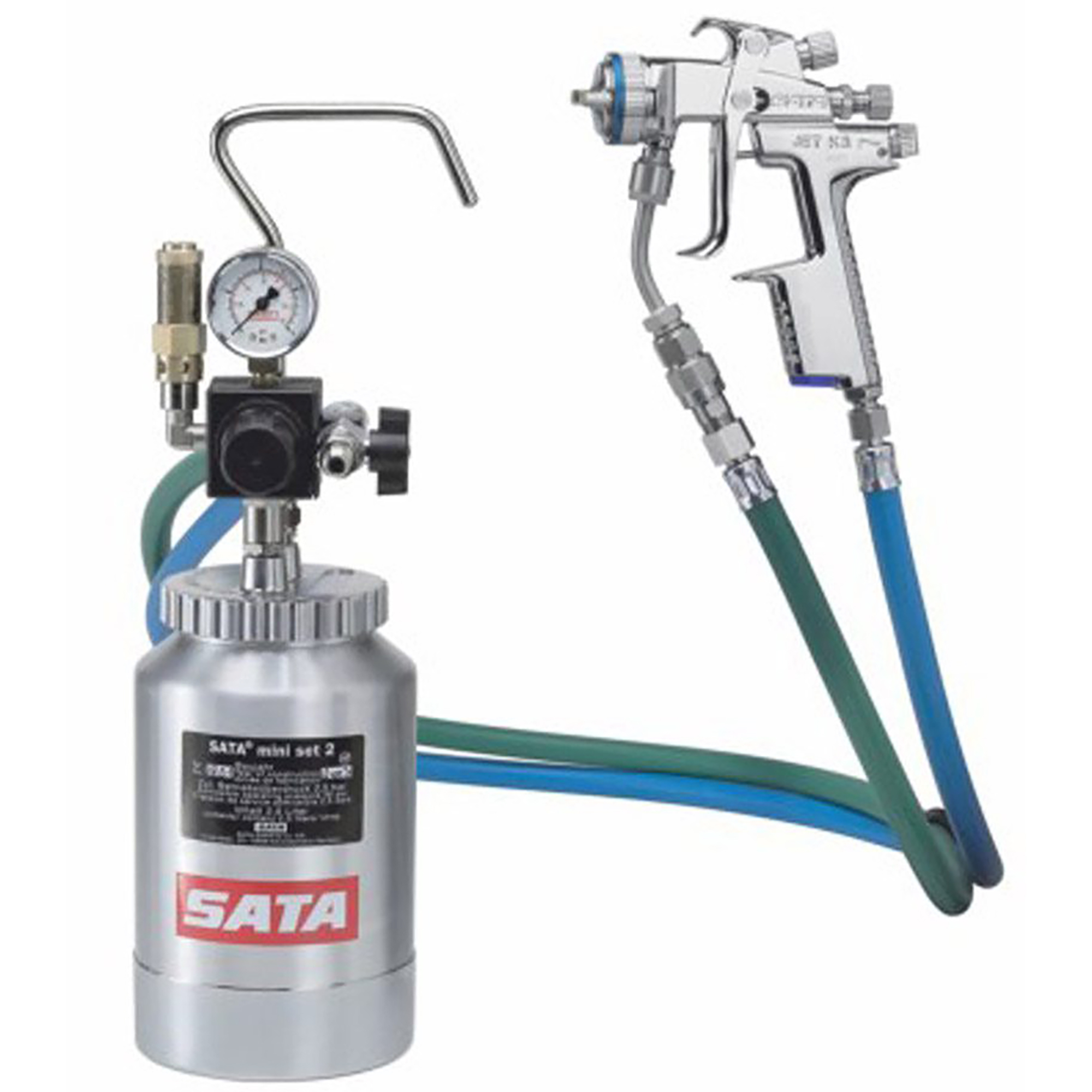 SATA Mini Set 2 Pressure Pot (2 Litre) with SATAjet 3000 K RP OR HVLP ...