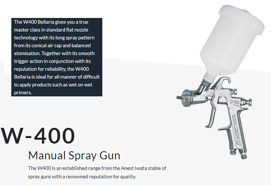 Iwata W400 BellAria *Low Price Classic Spray Gun*
