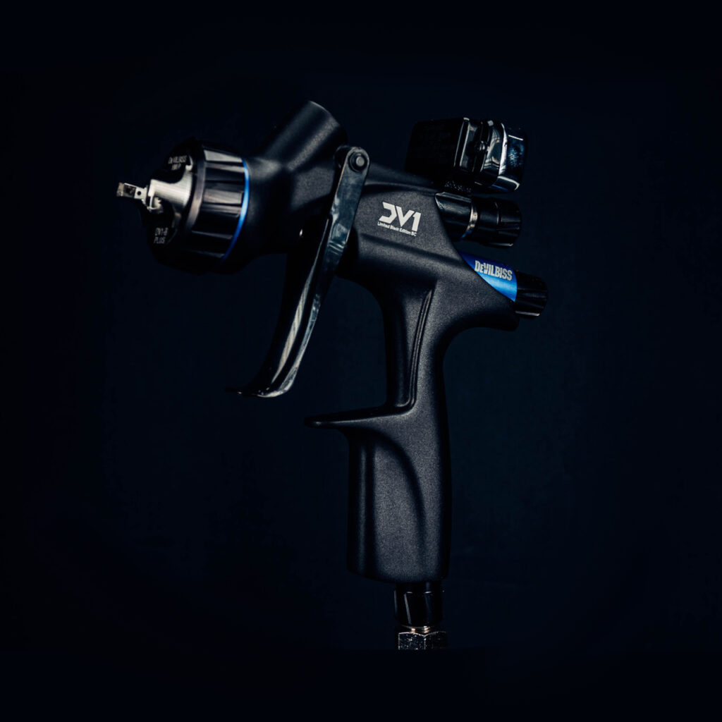 DeVilbiss DV1 Digital Spray Gun with DV1-B / DV1-B+ Aircaps