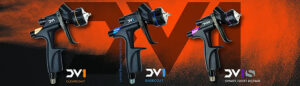 DeVilbiss DV1 Digital Spray Gun with DV1-B / DV1-B+ Aircaps