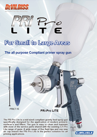 DeVilbiss PROLite Pressure Spray Gun (Formerly GTI PRO LITE)