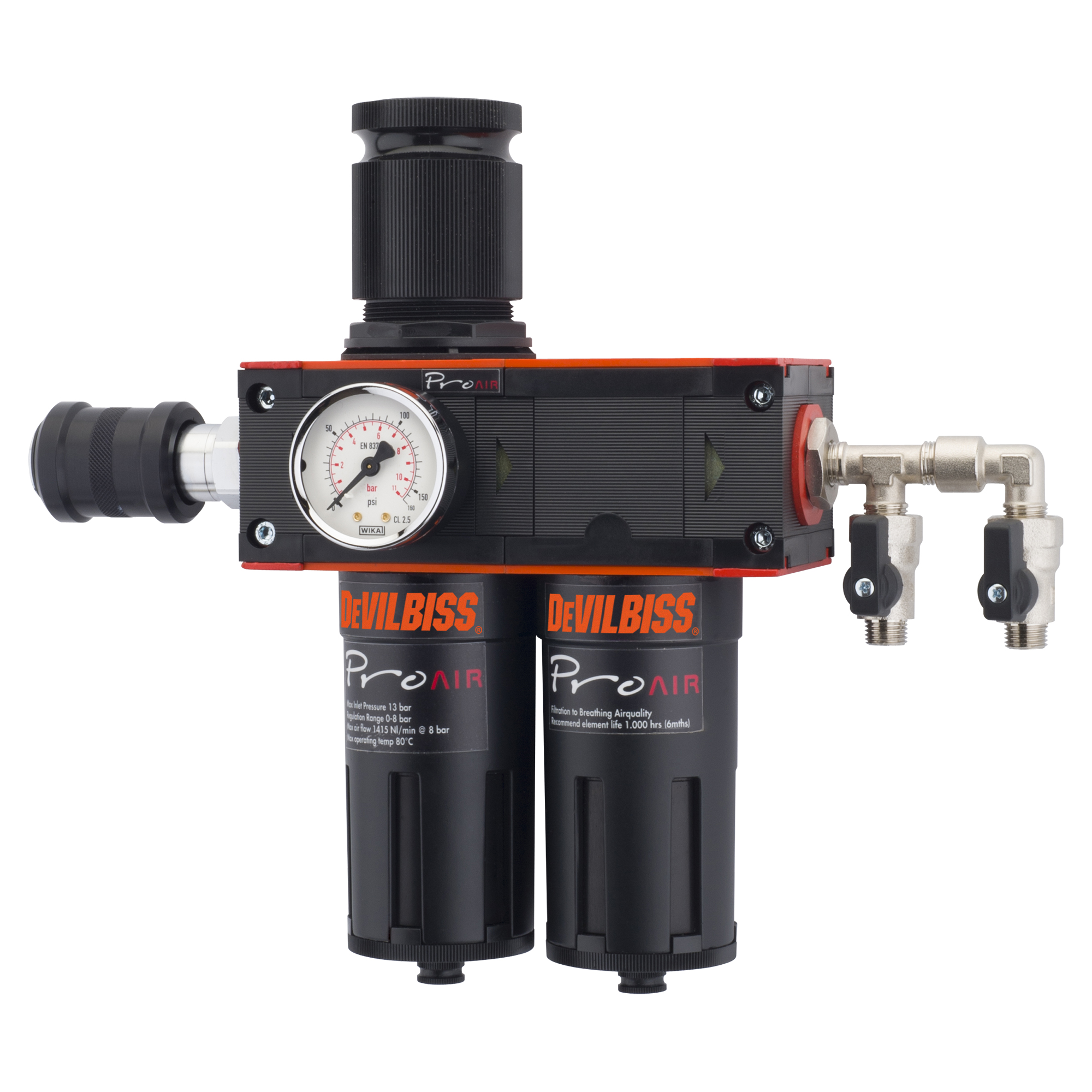 DeVilbiss ProAir 2 Filter Regulator (PROAIR-2) - Spray Guns Direct