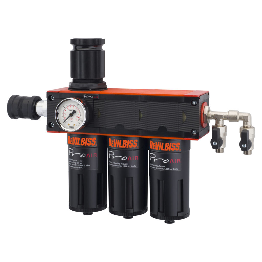 How to filter compressed air for spray painting?