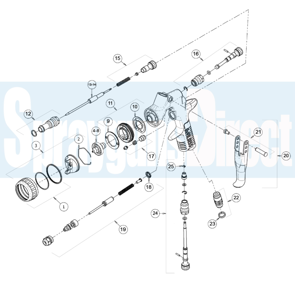 Spray Gun Parts Price at Antonio Fore blog