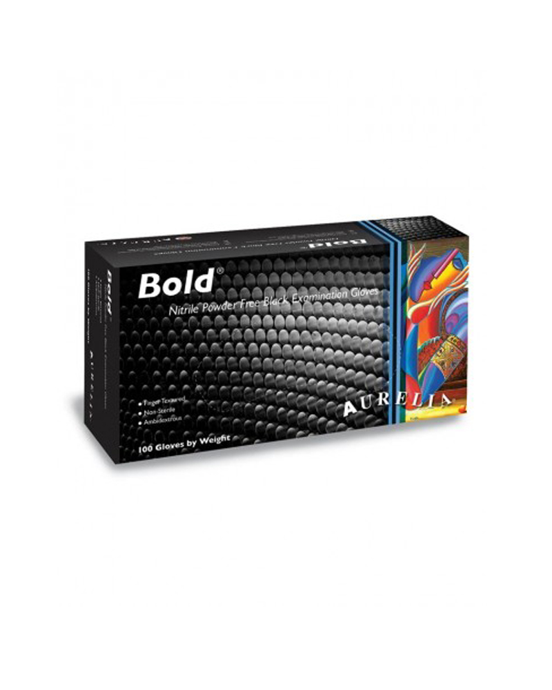 Colad Black Nitrile Gloves (Box of 60) Heavy Duty