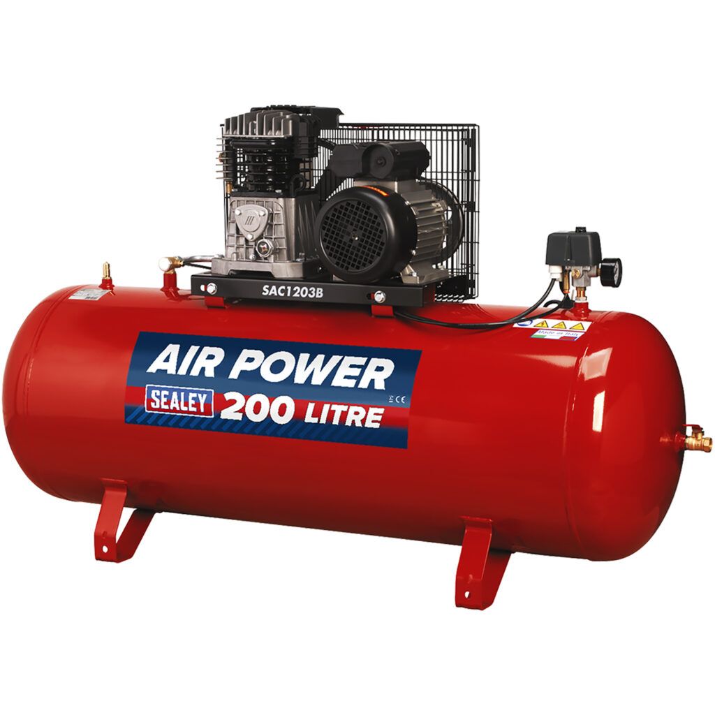 FIAC/Workhorse WR3HPXX-150S-1 Belt Drive Air Compressor (150 Litre, 14. ...