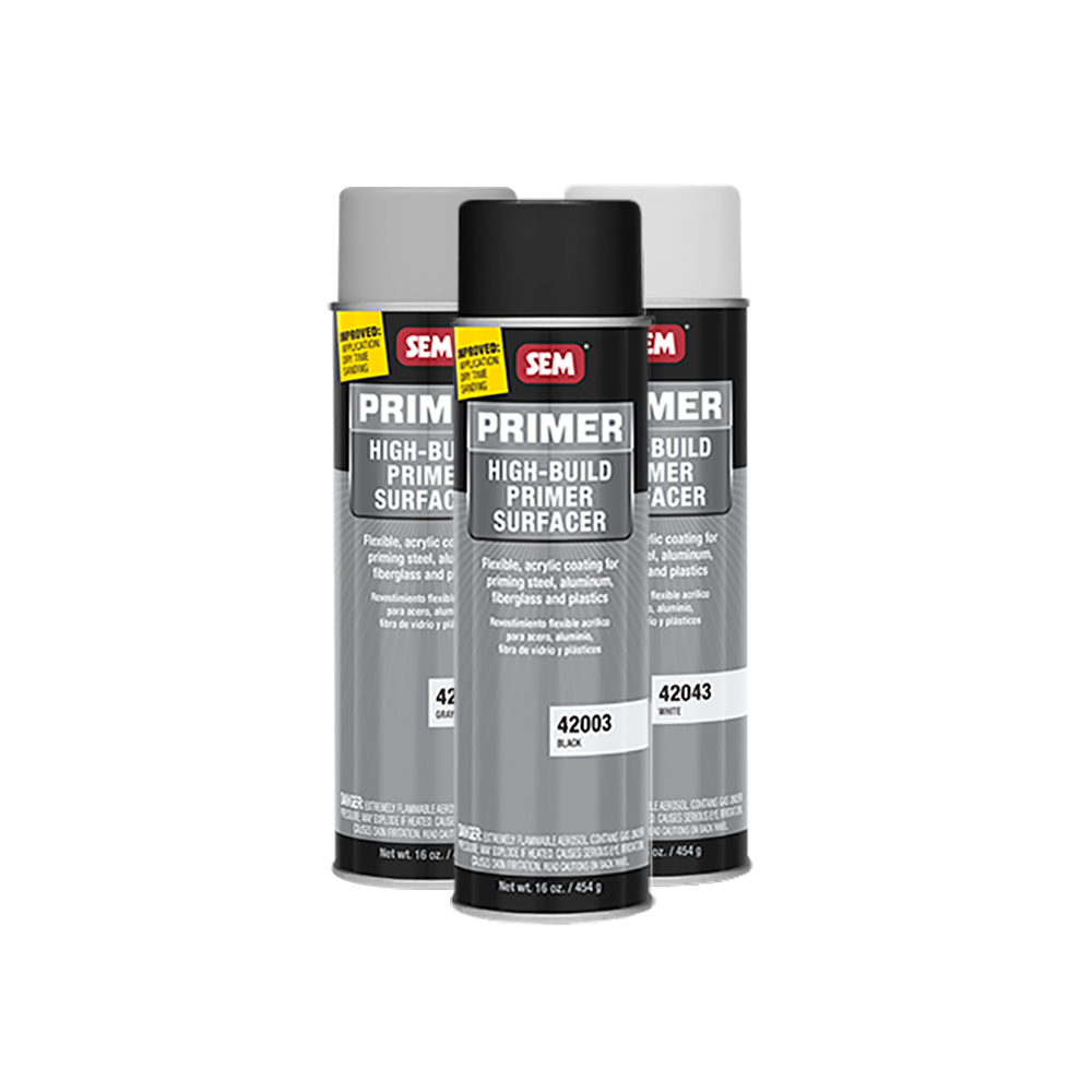 SEM High Build Primer Surfacer (454ml, 3 Colours Available)