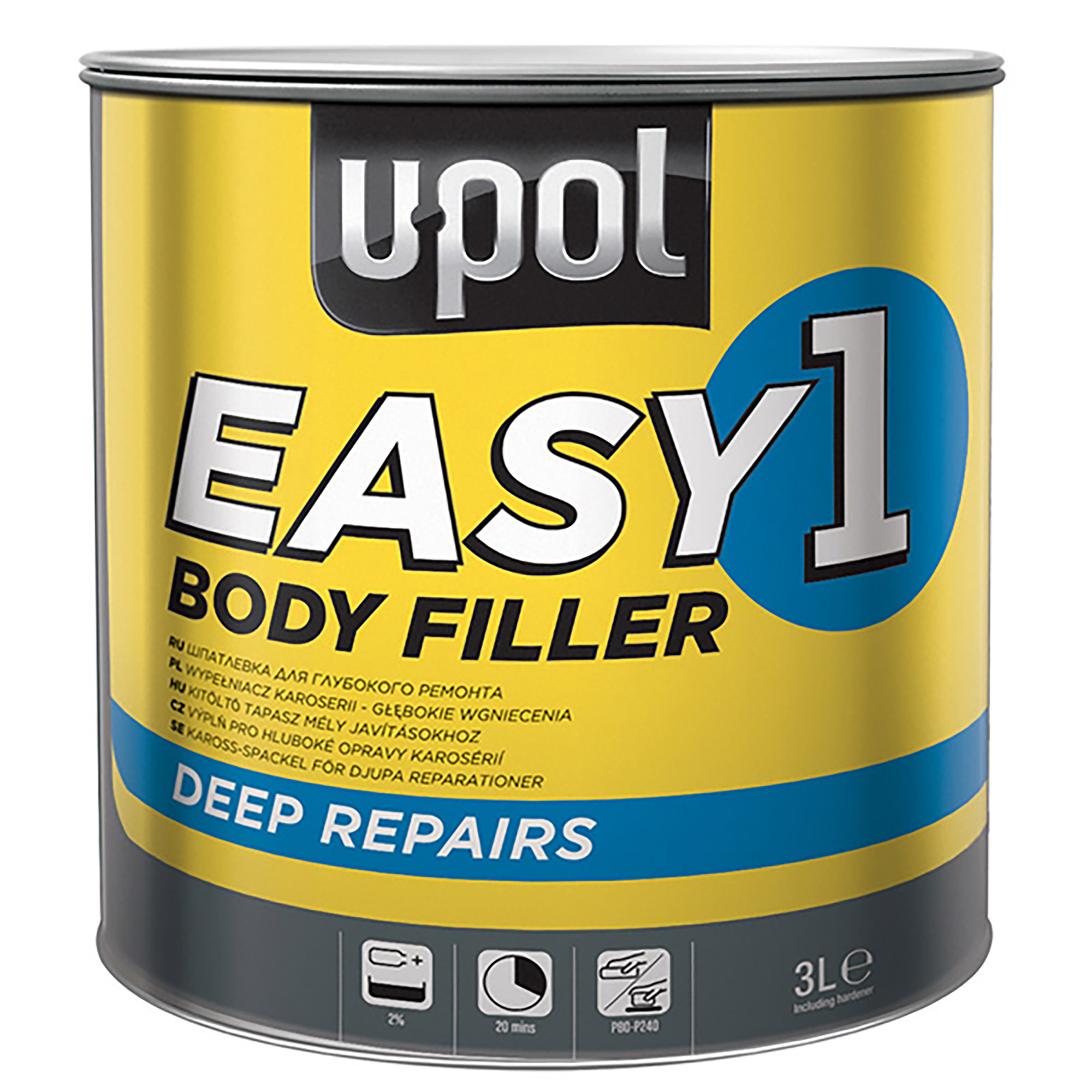 U-POL Easy One Sanding Lightweight Body Filler (3L) (DAVE)