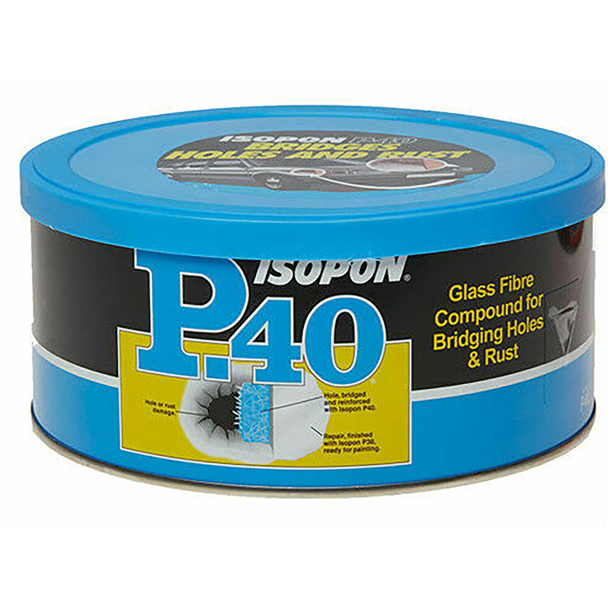 U-POL Isopon P40 Glass Fibre Repair Paste (600ml) (DAVP40-1)