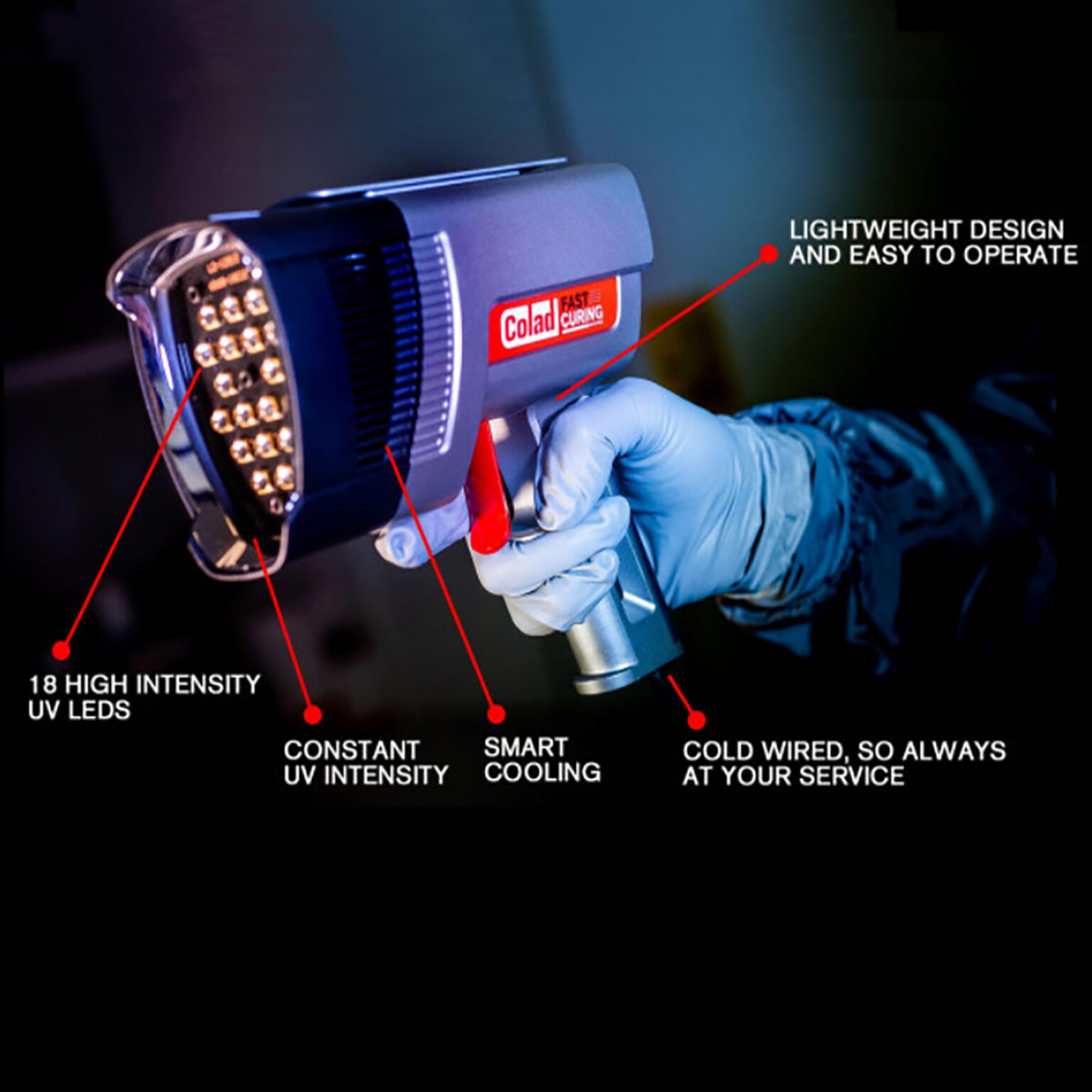 Colad UV Curing Light (9000) | Spray Guns Direct