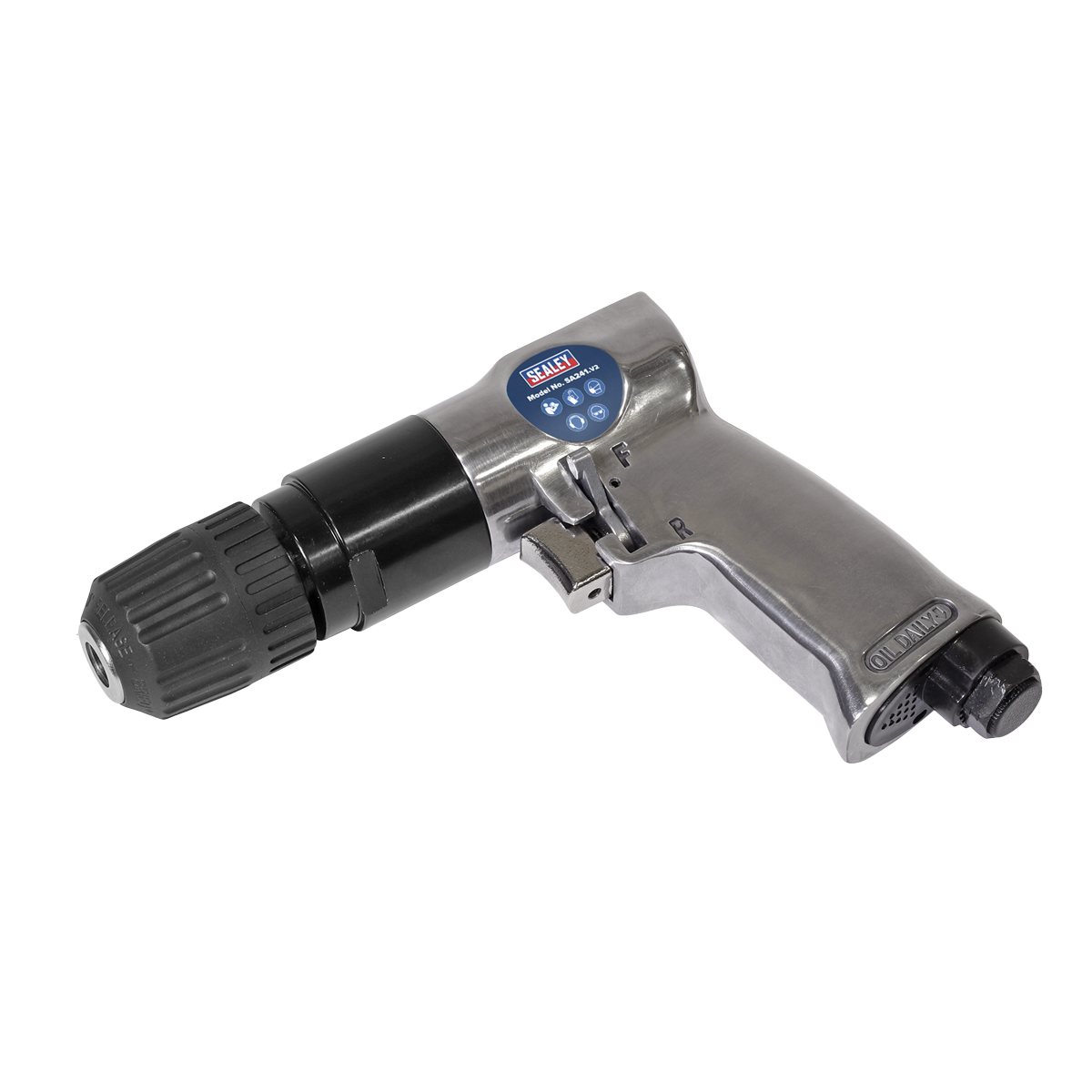 Sealey Air Drill Ø10mm Reversible with Keyless Chuck (SA241)