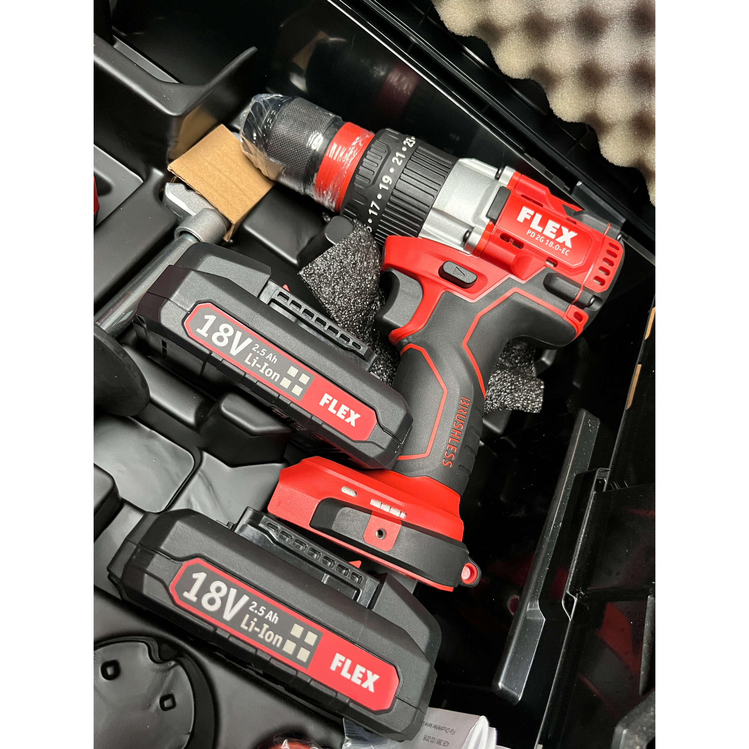 Flex Cordless Percussion Drill Driver PD 2G 18.0-EC 2.5Ah Set