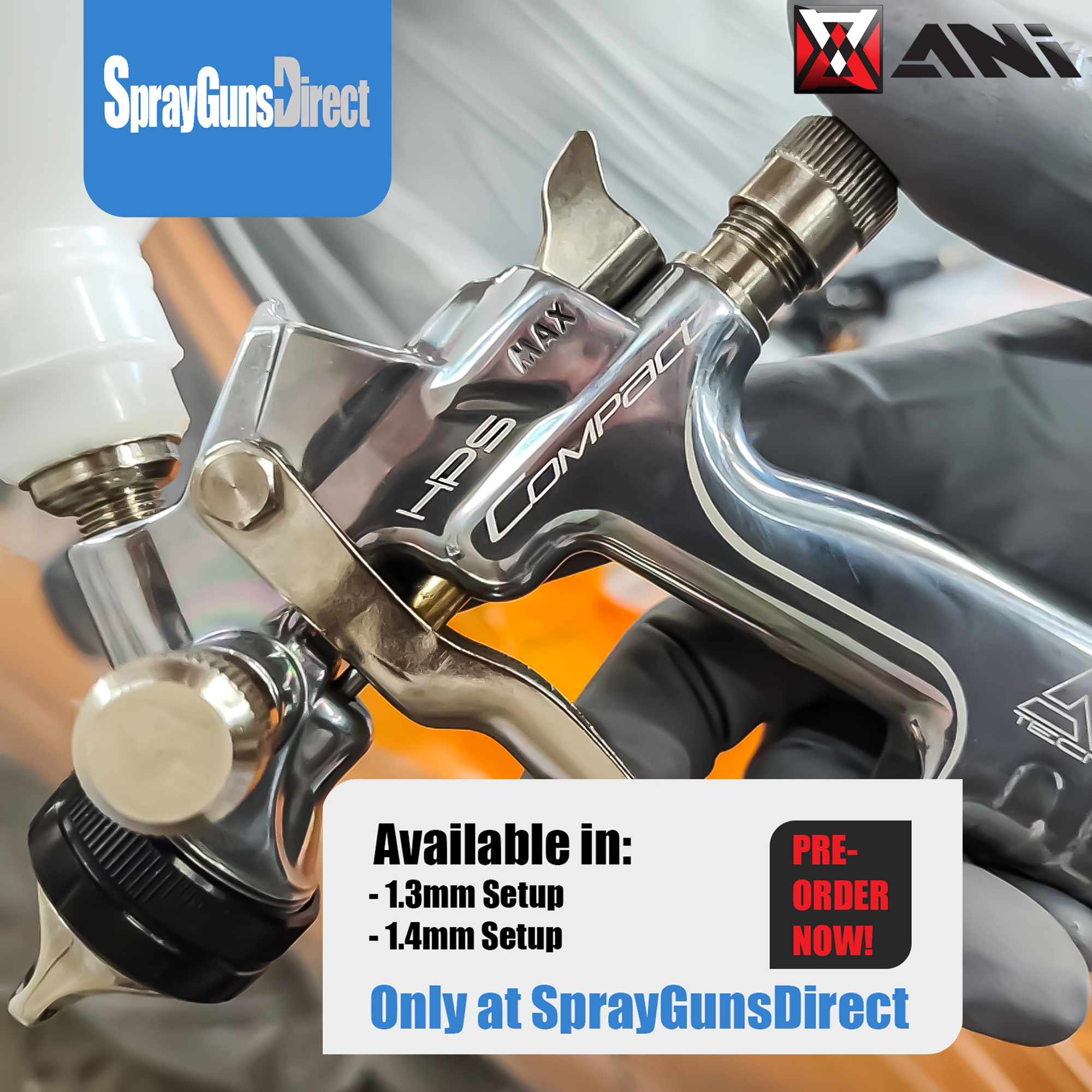A.N.I. (ANI) HPS Compact Mini/Midi Gravity Spray Gun