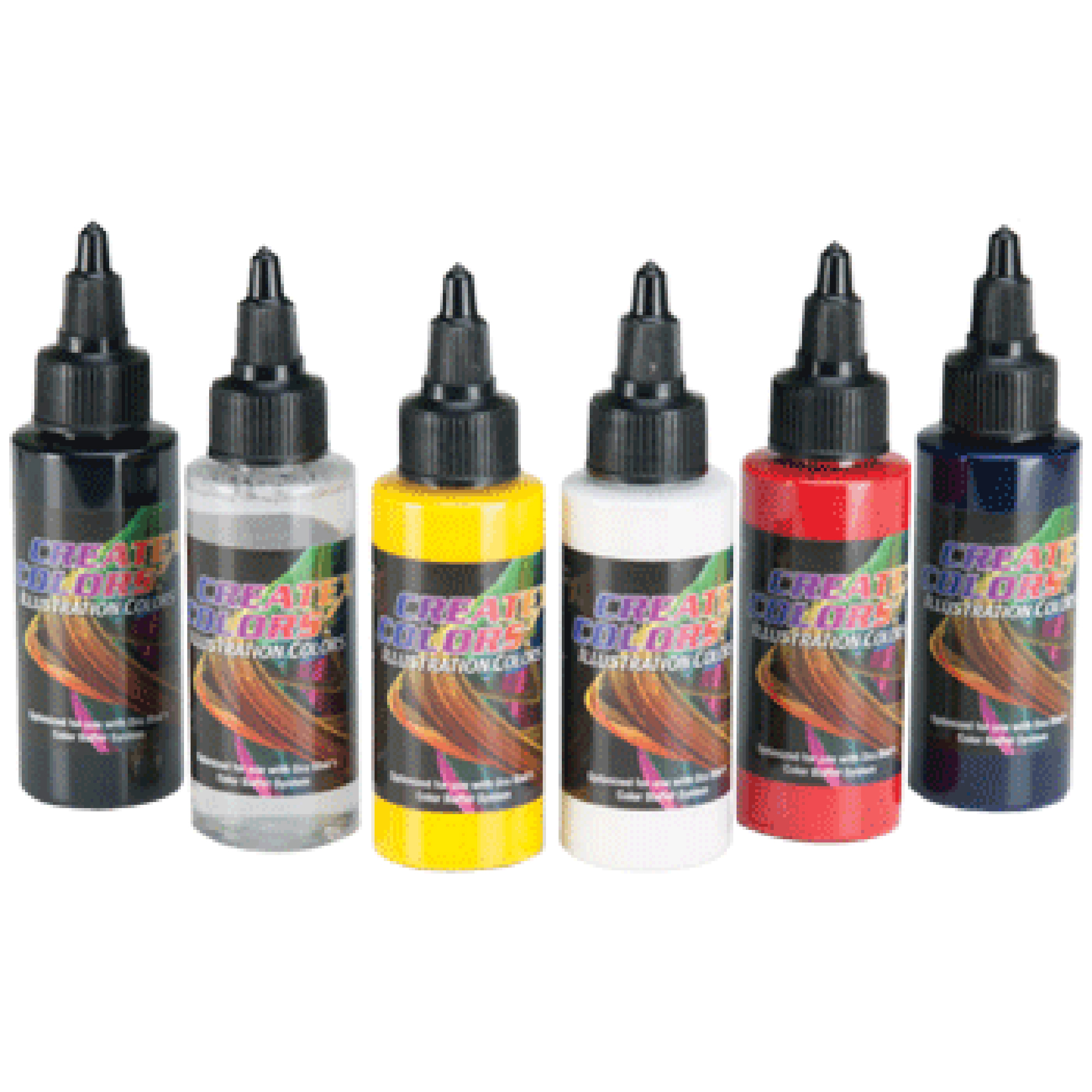 Createx Illustration Primary Set 6 x 1oz (30ml) (CTX-5081-01)