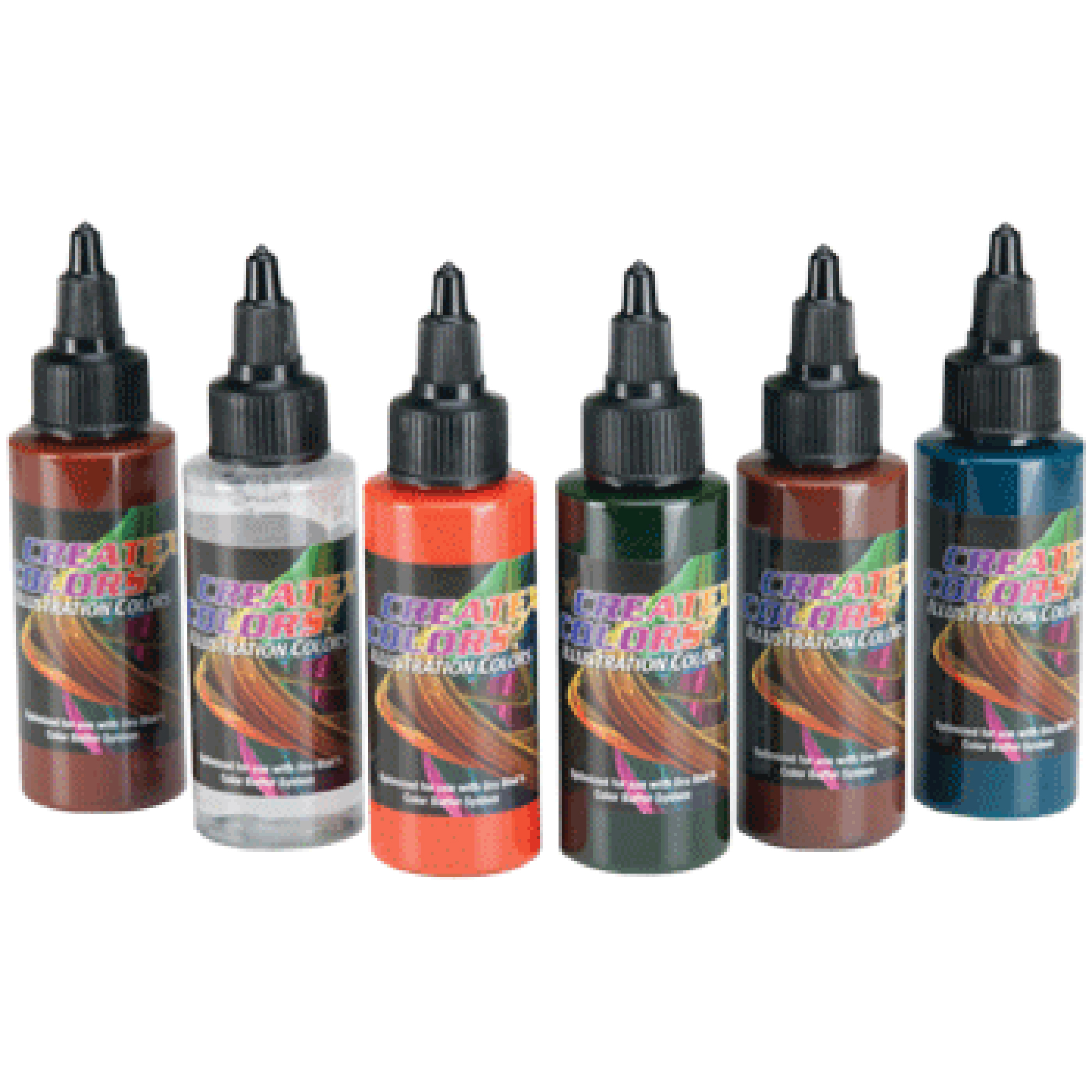 Createx Illustration Secondary Set 6 x 1oz (30ml) (CTX-5082-01)