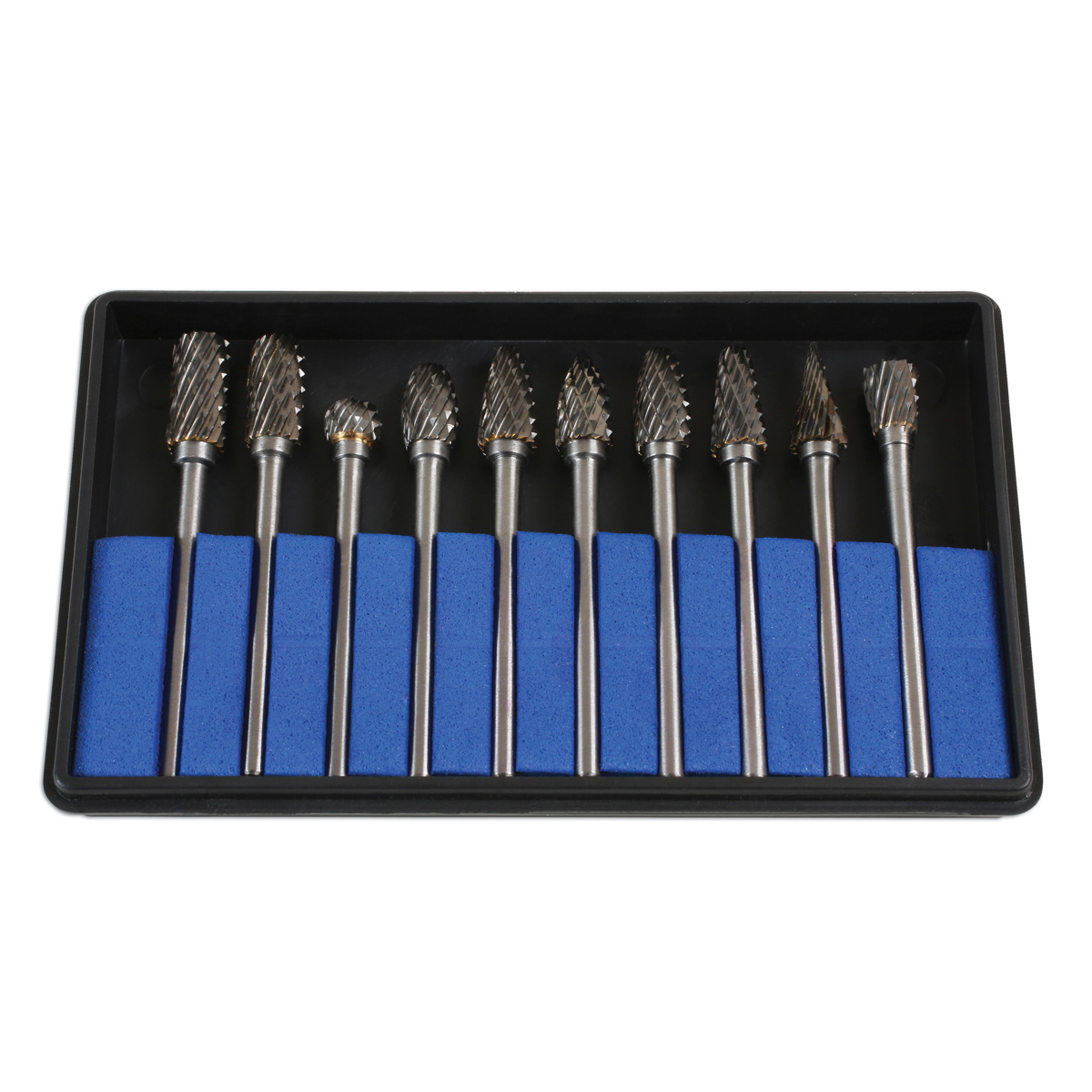 Power-Tec Tungsten Carbide Burr Set 10pc (6989)
