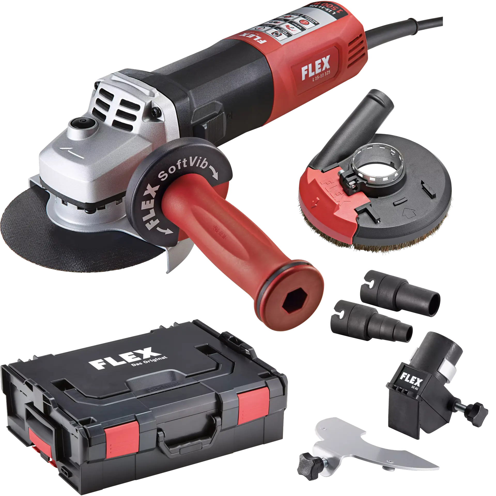 FLEX Variable-speed 1500 watt Angle Grinder, 125 mm Set