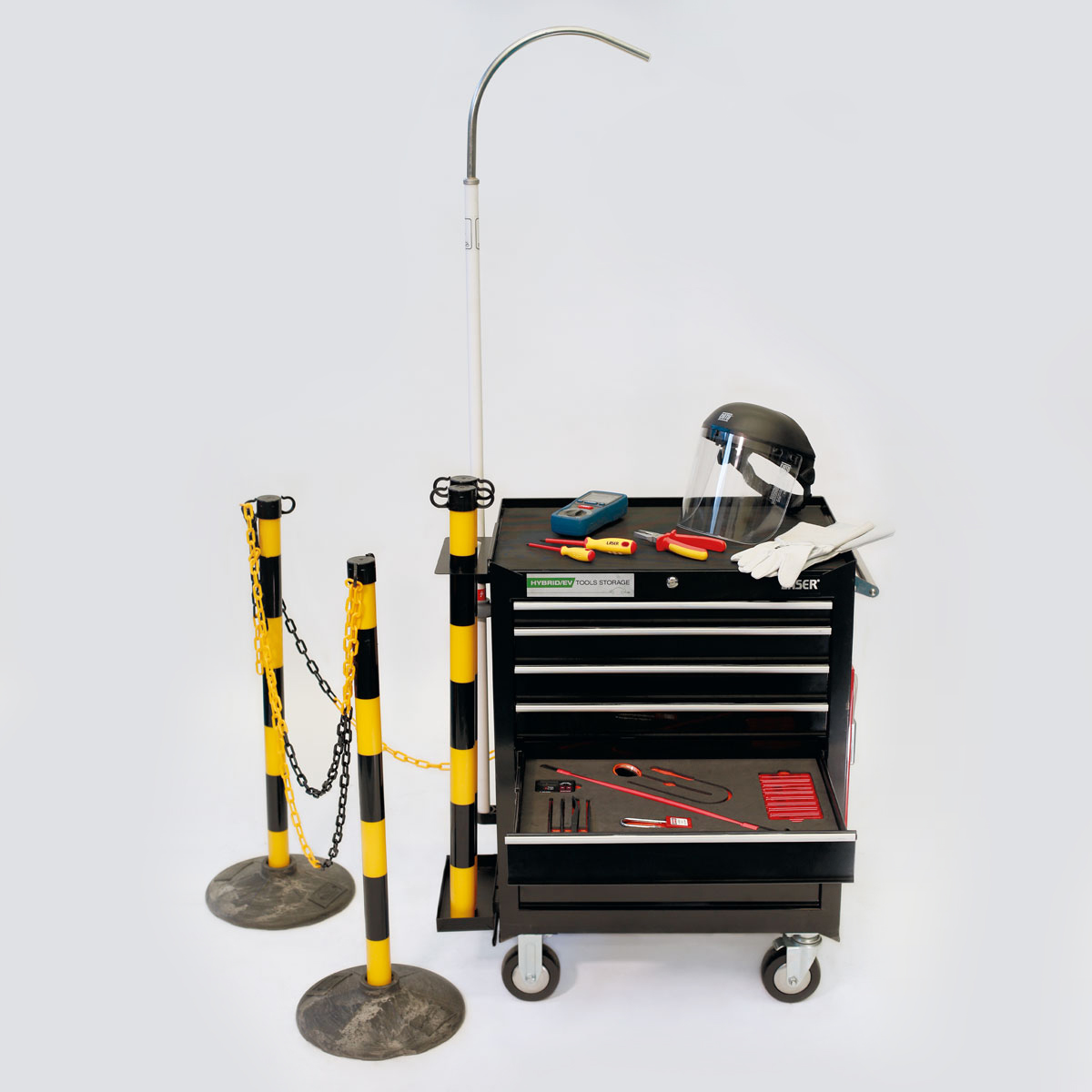 LASER EV Cabinet with Foam Inlays, Tools & Safety Products