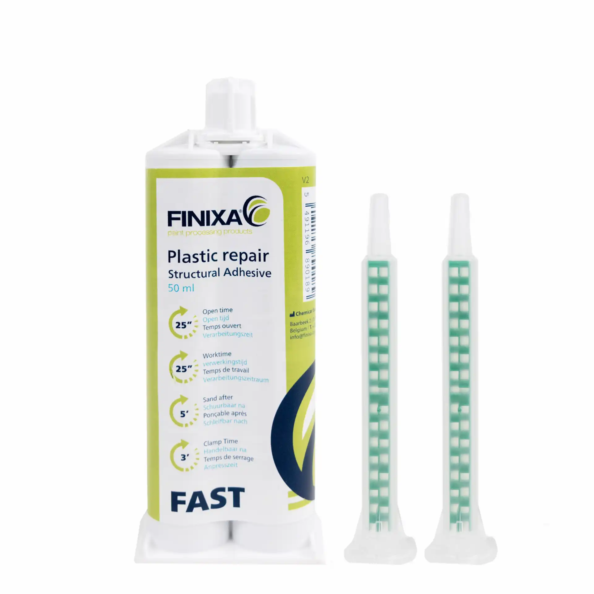 Finixa Plastic Repair Black 50ml. Fast, Medium and Slow Available.