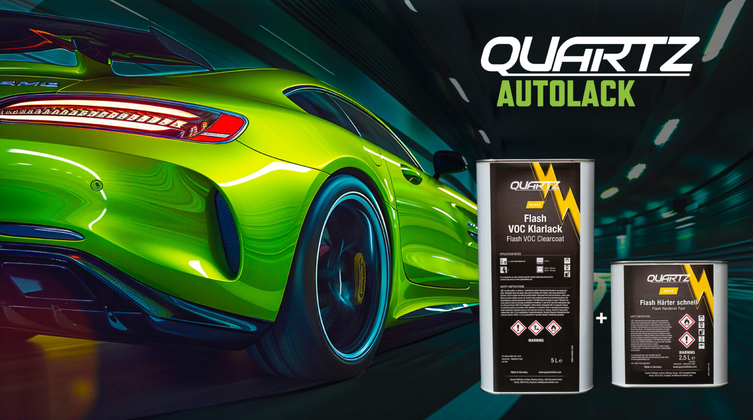 Quartz VOC Flash Clear Coat - Fast Drying 2:1 ratio that's it.