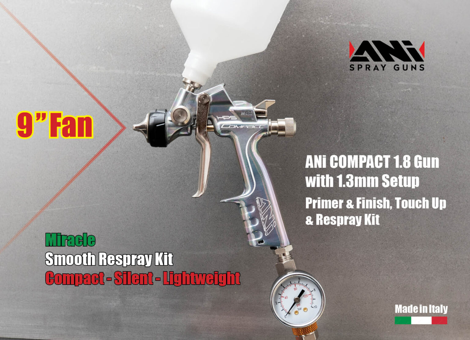 Fini Silent 59dB(A) 24L Compressor/ANi COMPACT SprayGun